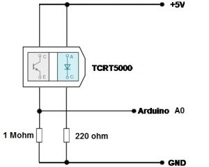 TCRT 5000 IR Emitter + Receiver - Fun met Electronica